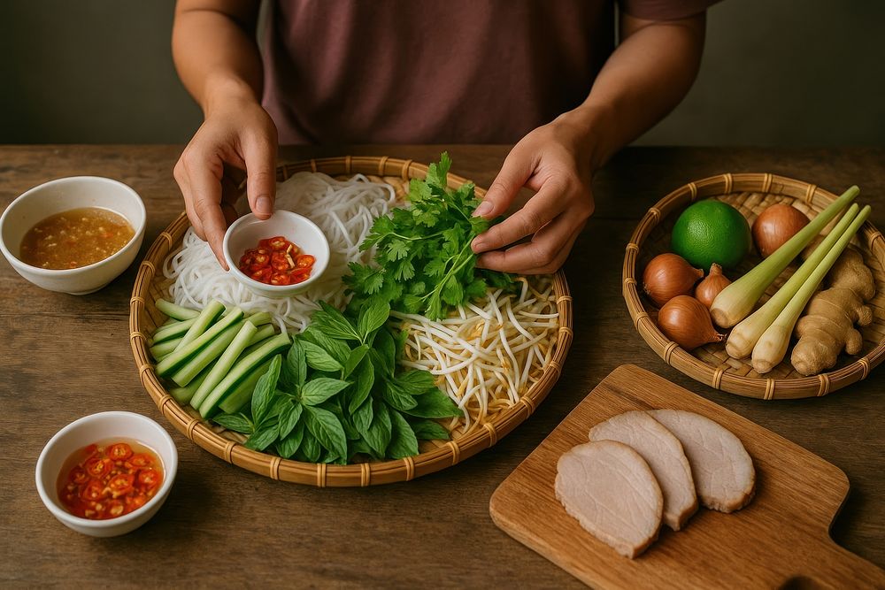 Authentic Vietnamese cooking preparation scene | Free Photo - rawpixel