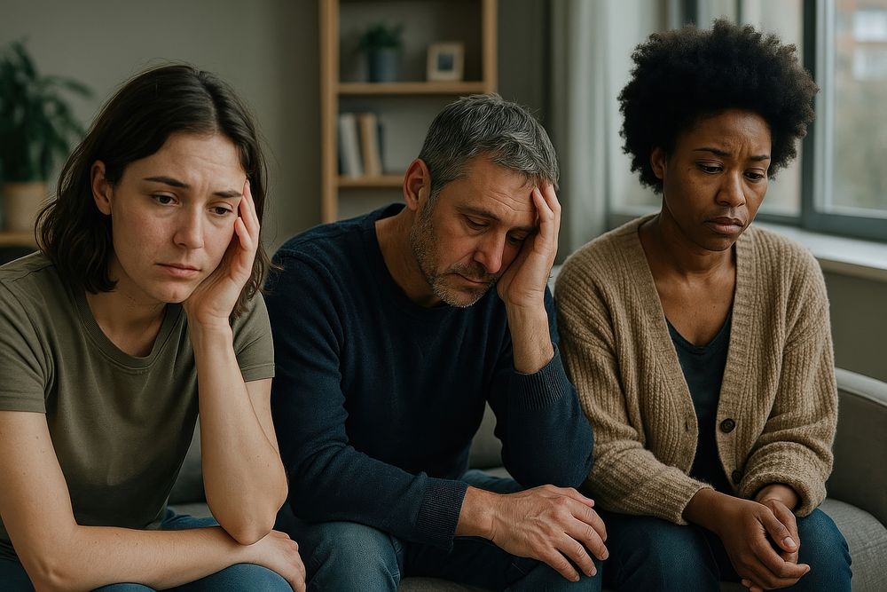 Three people feeling concerned | Free Photo - rawpixel