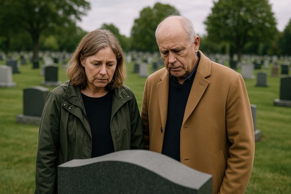 Somber reflection at a cemetery | Free Photo - rawpixel