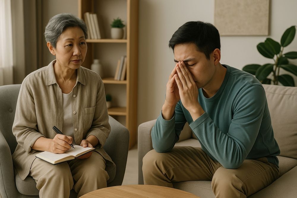 Therapy session emotional support understanding | Free Photo - rawpixel