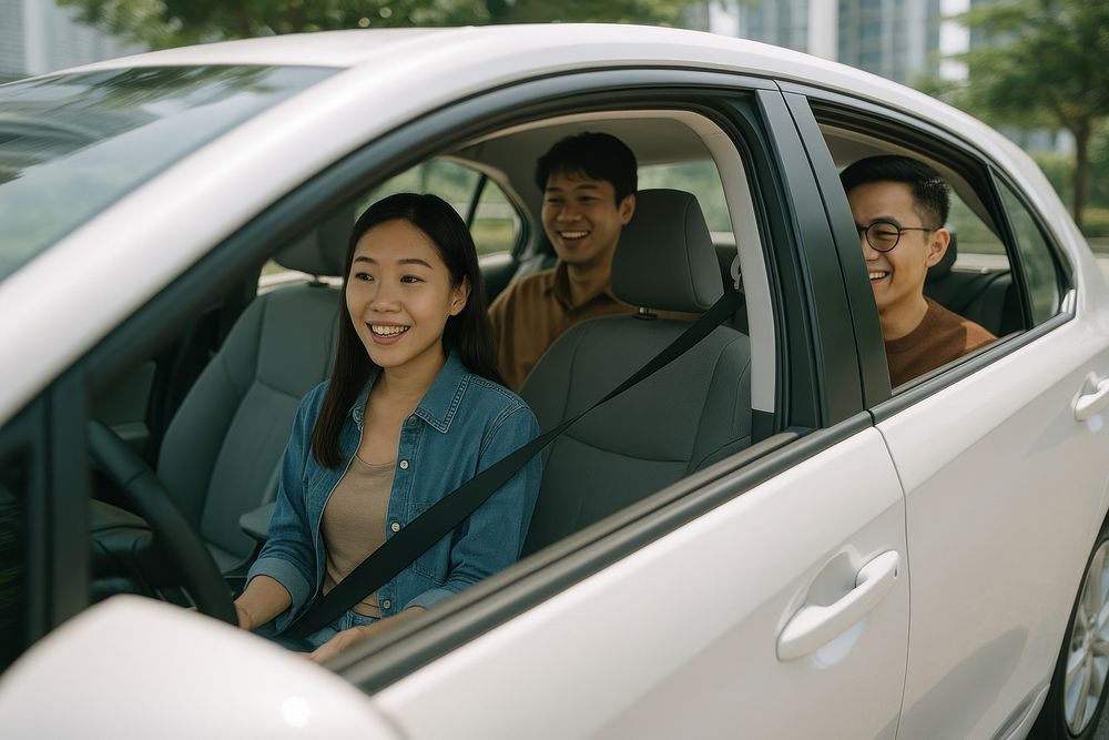 Happy carpooling with friends | Free Photo - rawpixel