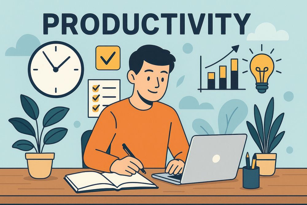 Efficient workspace boosts productivity | Free Photo Illustration - rawpixel