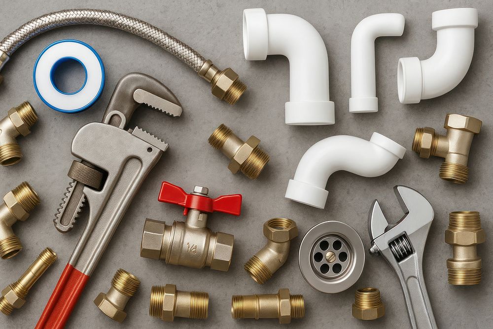Plumbing tools and pipe fittings | Premium Photo - rawpixel