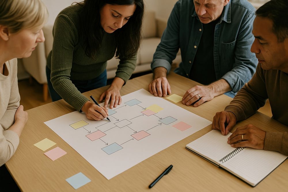 Team planning flowchart meeting | Free Photo - rawpixel