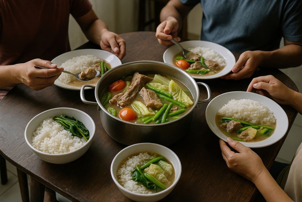 Family sharing traditional Filipino meal | Free Photo - rawpixel