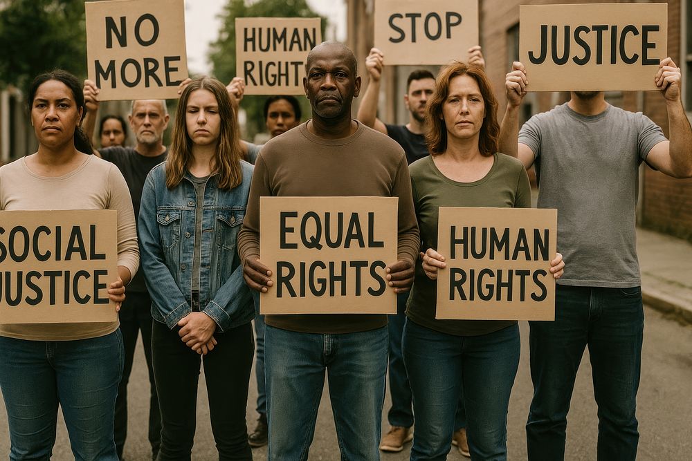 Protesters demand equal rights | Free Photo - rawpixel
