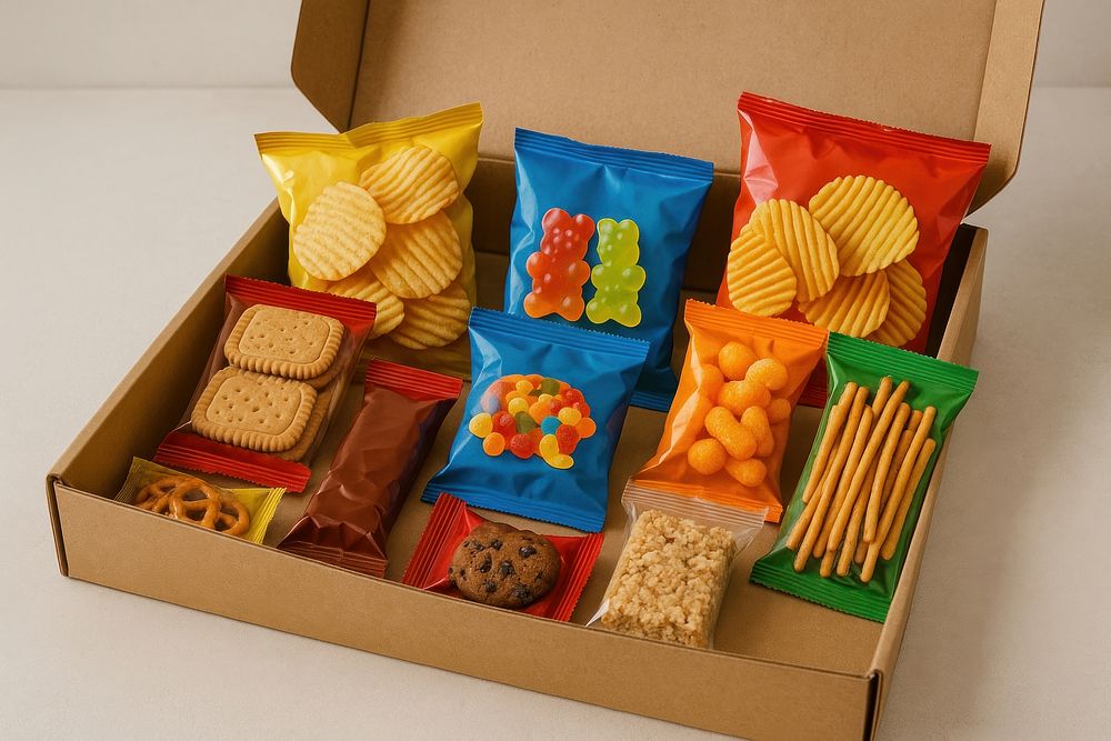 Colorful snack assortment box | Free Photo - rawpixel