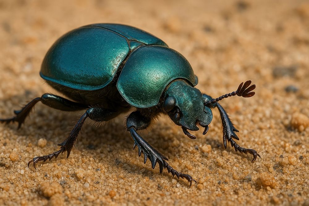 Metallic beetle on sandy ground | Free Photo - rawpixel