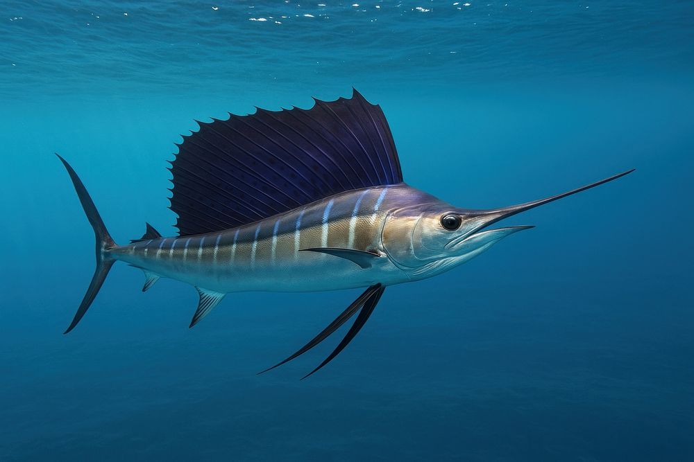 Majestic sailfish gliding underwater | Free Photo - rawpixel