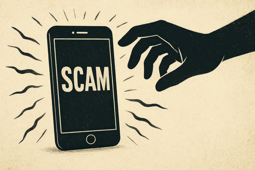 Digital scam warning illustration | Free Photo Illustration - rawpixel