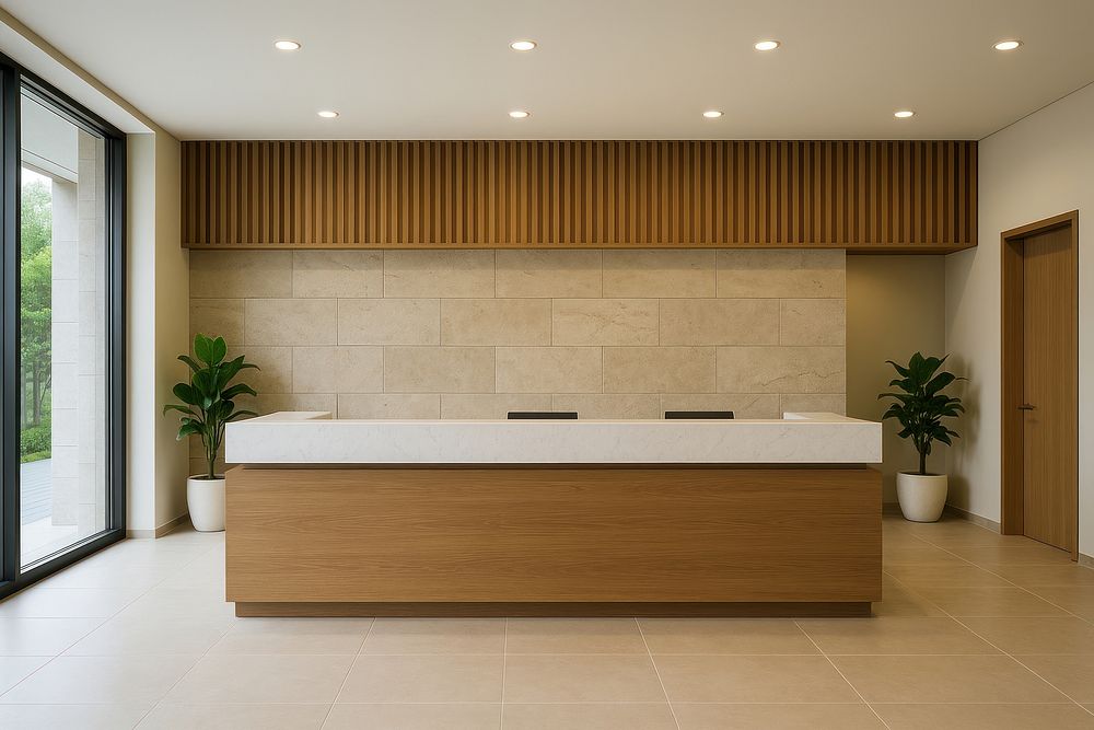 Modern minimalist reception area | Free Photo - rawpixel