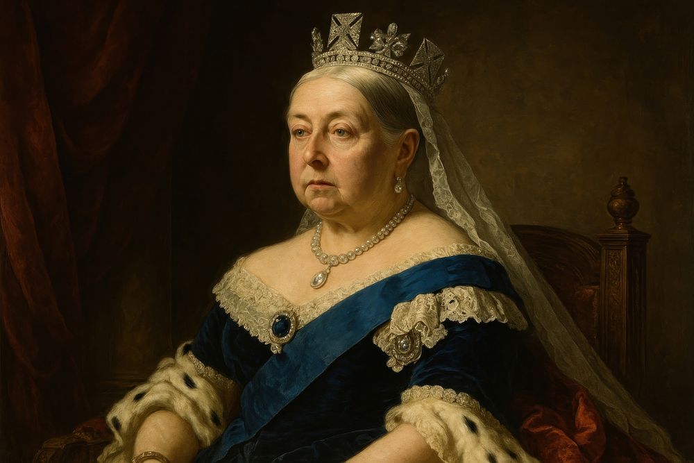 Regal portrait of historical royalty | Free Photo Illustration - rawpixel