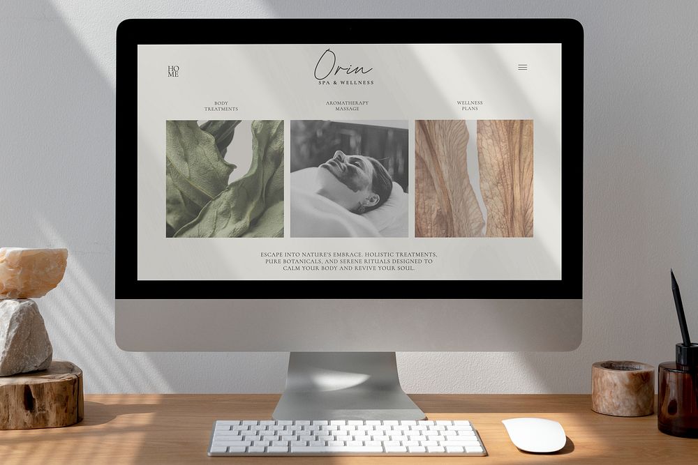 Premium computer screen mockup psd | Premium PSD Mockup - rawpixel