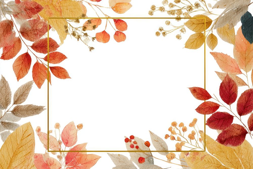 Fall+floral+border Leaves Images | Free Photos, PNG Stickers ...