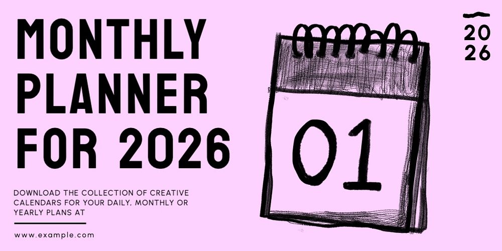 Creative planner design 2026, template | Free Photo - rawpixel