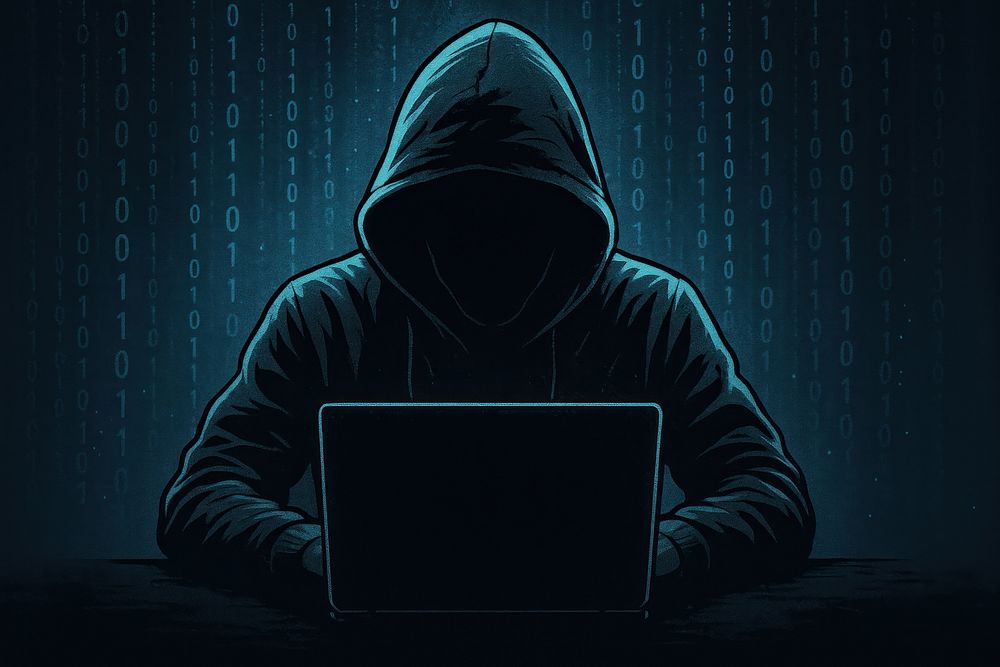 Mysterious hacker in digital darkness | Free Photo Illustration - rawpixel