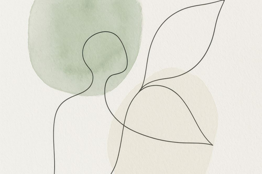 Minimalist abstract line art illustration | Free Photo Illustration ...