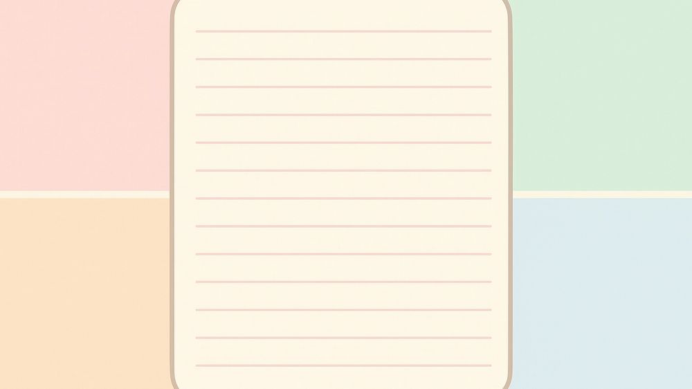 Minimal pastel notepad background | Free Photo Illustration - rawpixel
