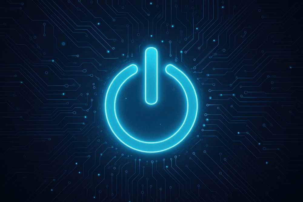 Futuristic digital power symbol | Free Photo Illustration - rawpixel