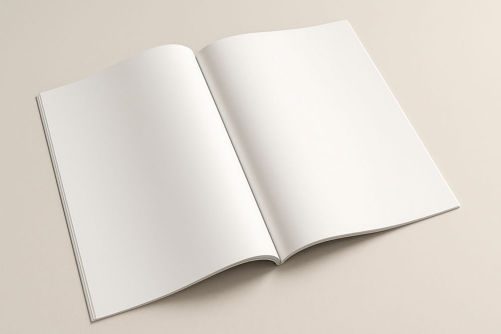 Open blank magazine mockup | Free Photo - rawpixel