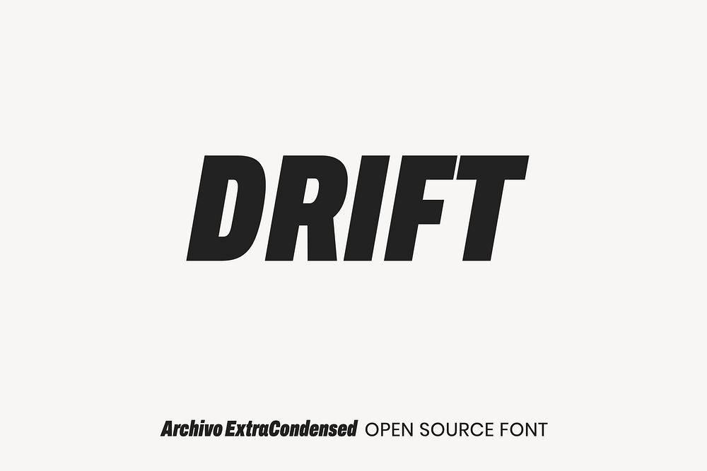 Archivo ExtraCondensed Open Source Font | Free Font Add-on - rawpixel