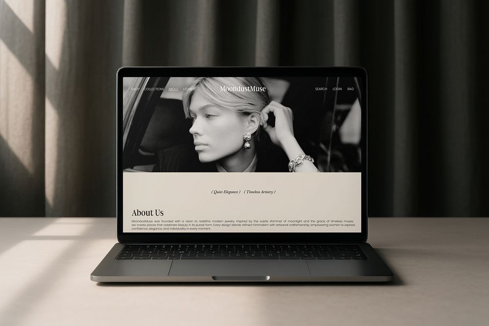 Elegant website mockup design psd | Free PSD Mockup - rawpixel