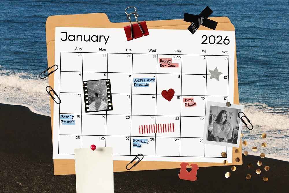 Calendar January Schedule Images | Free Photos, PNG Stickers ...