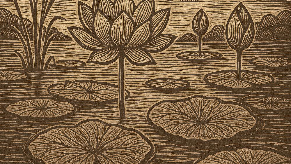 Lily Engraving Botanical Images | Free Photos, PNG Stickers, Wallpapers ...