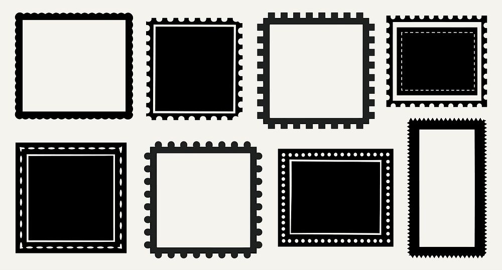Vintage stamp frame collection, isolated | Premium Vector - rawpixel