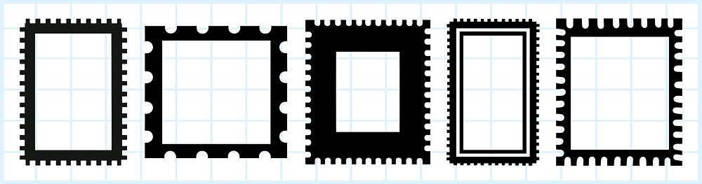 Stamp border vector templates, isolated | Premium Vector - rawpixel
