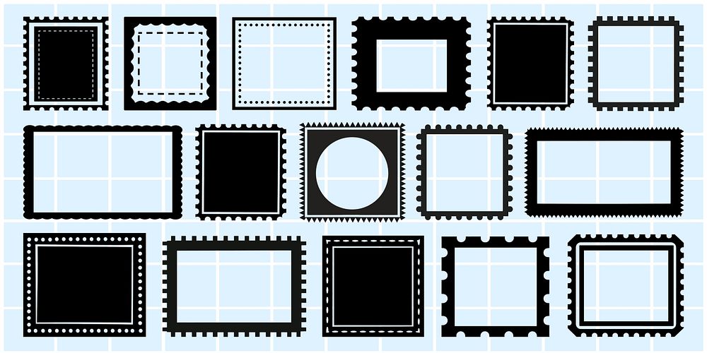 Vintage stamp frame collection, isolated | Premium Vector - rawpixel