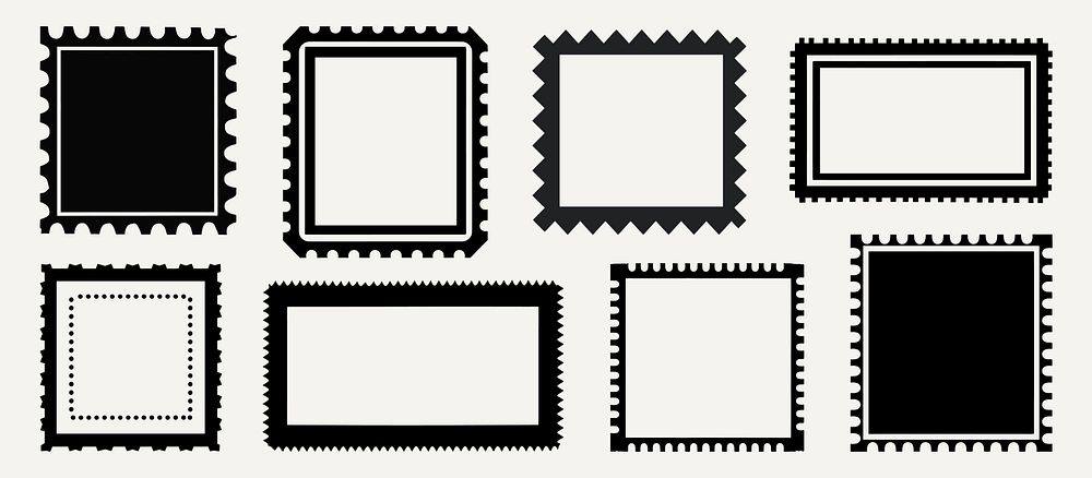 Vintage stamp frame collection, isolated | Premium Vector - rawpixel