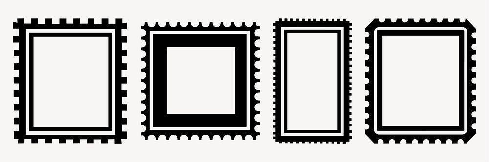 Vintage stamp frame collection, isolated | Premium Vector - rawpixel