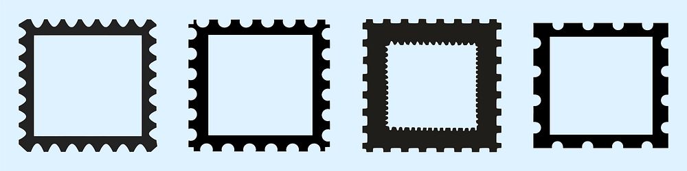 Vintage stamp frame collection, isolated | Premium Vector - rawpixel