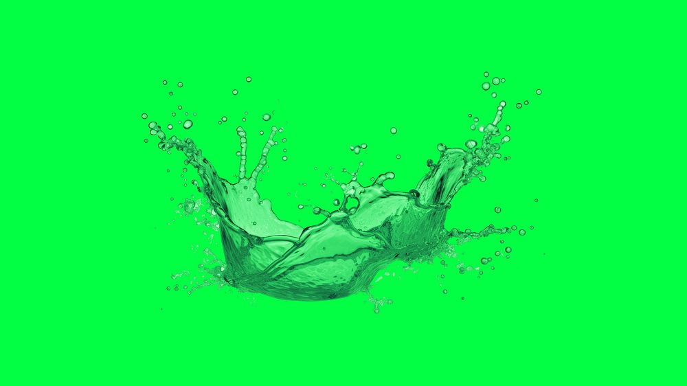 Vibrant water splash green screen | Free Photo - rawpixel