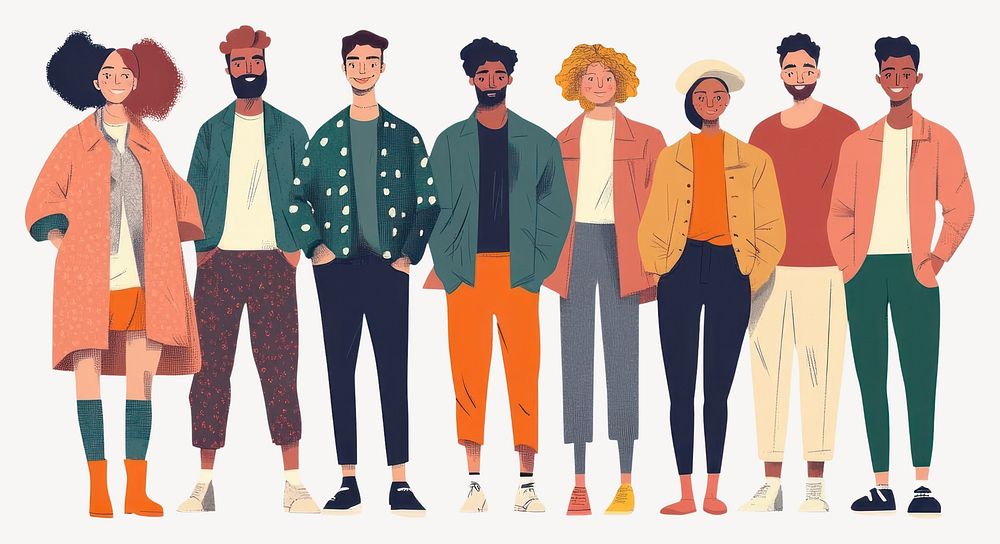 People group illustration diversity clothing | Free Vector - rawpixel