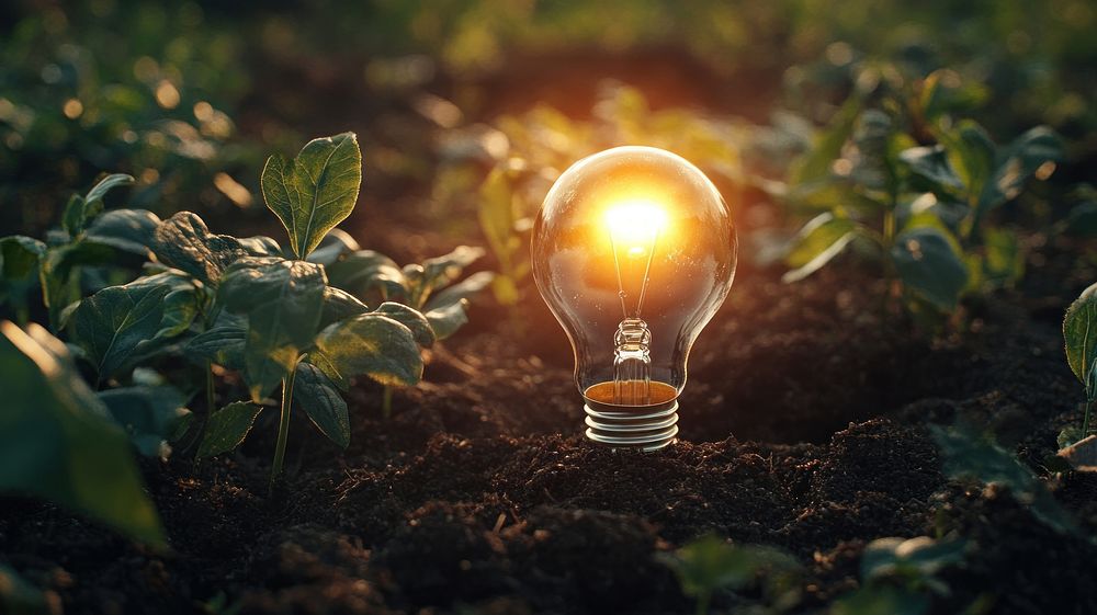 Light bulb eco-friendly sustainable lightbulb. | Free Photo - rawpixel
