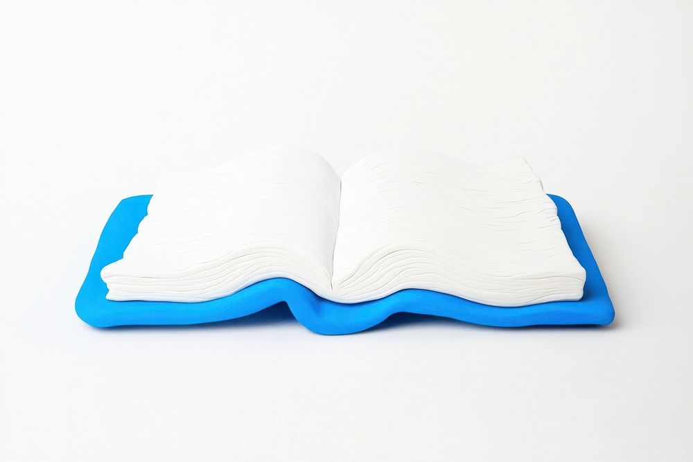 Open book paper white blue. | Free Photo Illustration - rawpixel