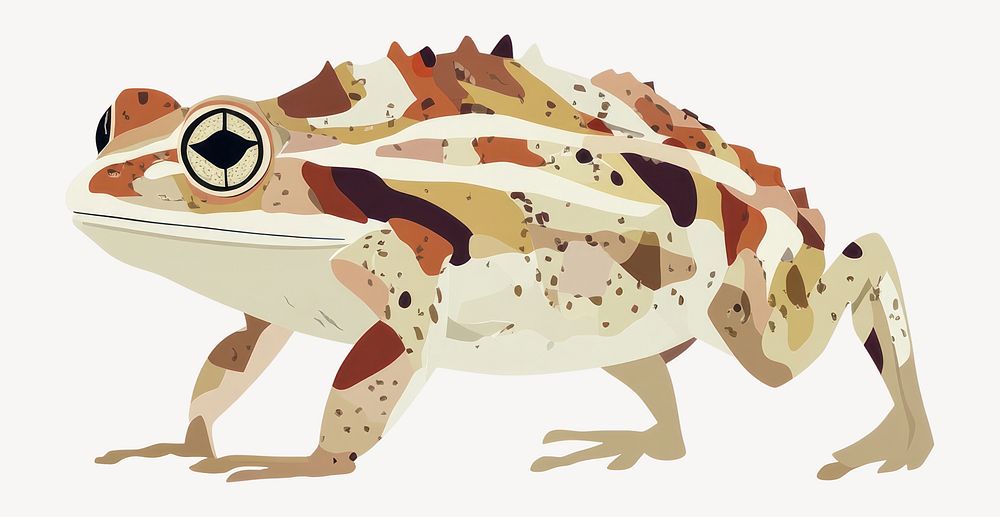 Pacman Frog illustration amphibian wildlife | Free Vector - rawpixel