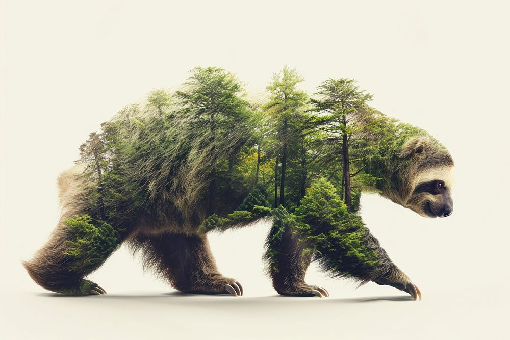 Sloth trees photography wildlife exposure. | Free Photo - rawpixel