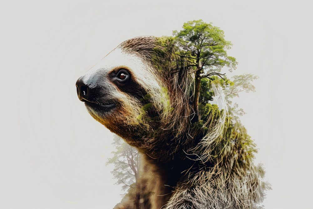 Sloth trees photography wildlife exposure | Free Photo - rawpixel