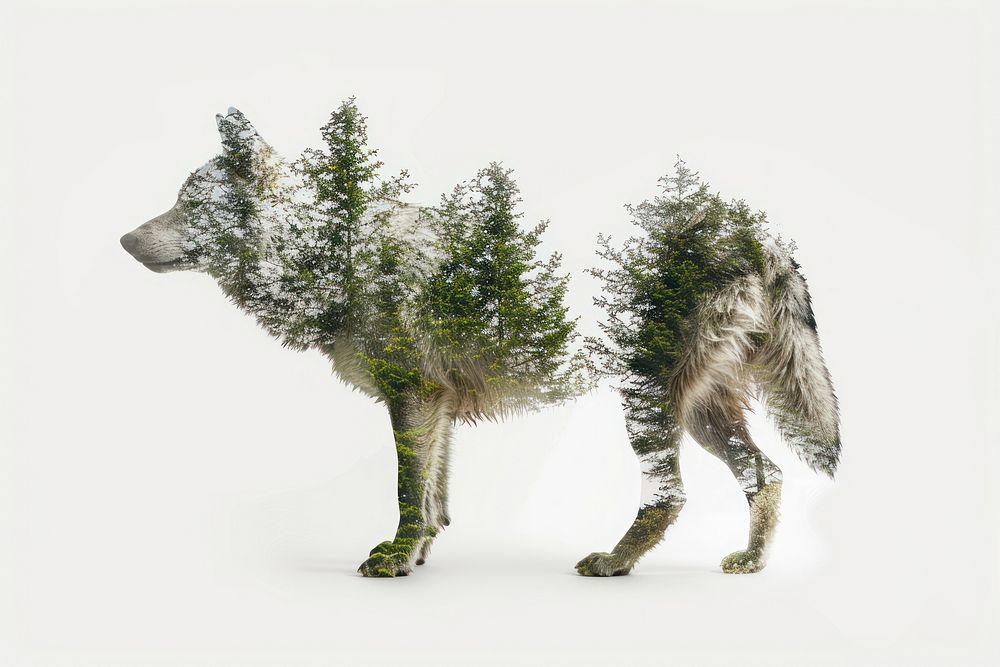 Wolf trees photography wildlife exposure. | Free Photo - rawpixel