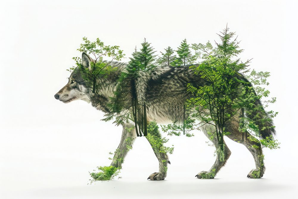 Wolves trees wolf photography exposure. | Free Photo - rawpixel