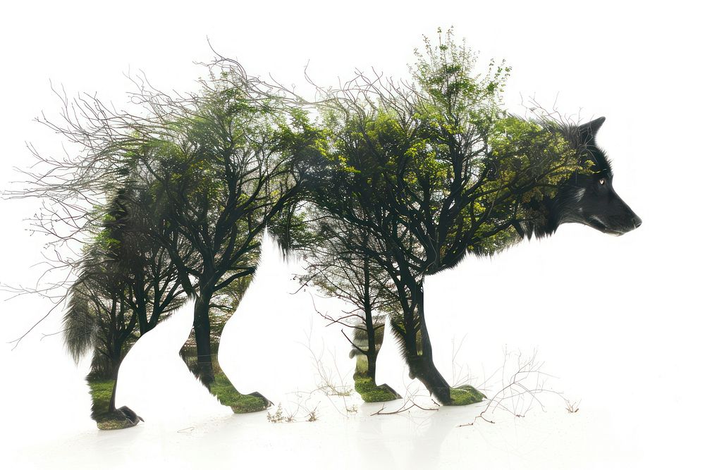 Wolves trees wolf photography wildlife. | Free Photo - rawpixel