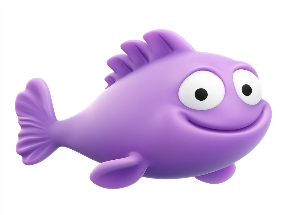 Bright light purple fish illustration | Free Photo Illustration - rawpixel