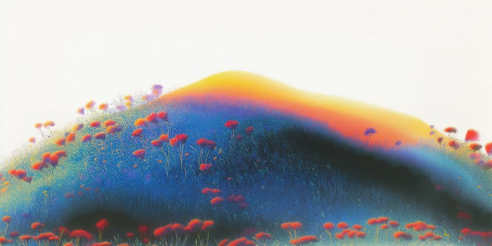 Surrealism flower meadow flowers illustration | Free Photo Illustration ...