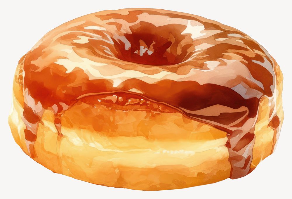 Donut filling donut illustration watercolor | Free Vector - rawpixel