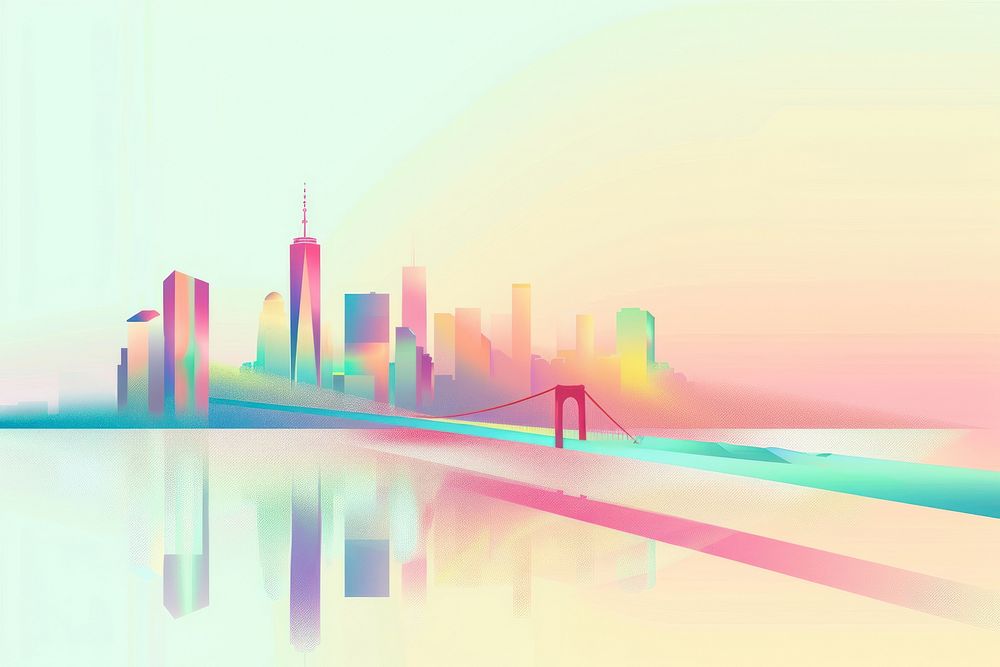 City borders graphics urban art. | Free Photo Illustration - rawpixel