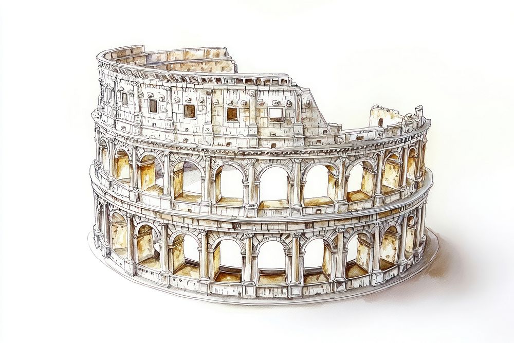 Colosseum landmark architecture amphitheater. | Free Photo Illustration ...