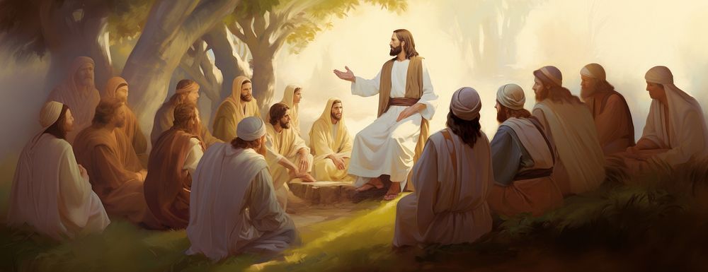 Jesus teaching disciples historical art | Free Photo Illustration ...